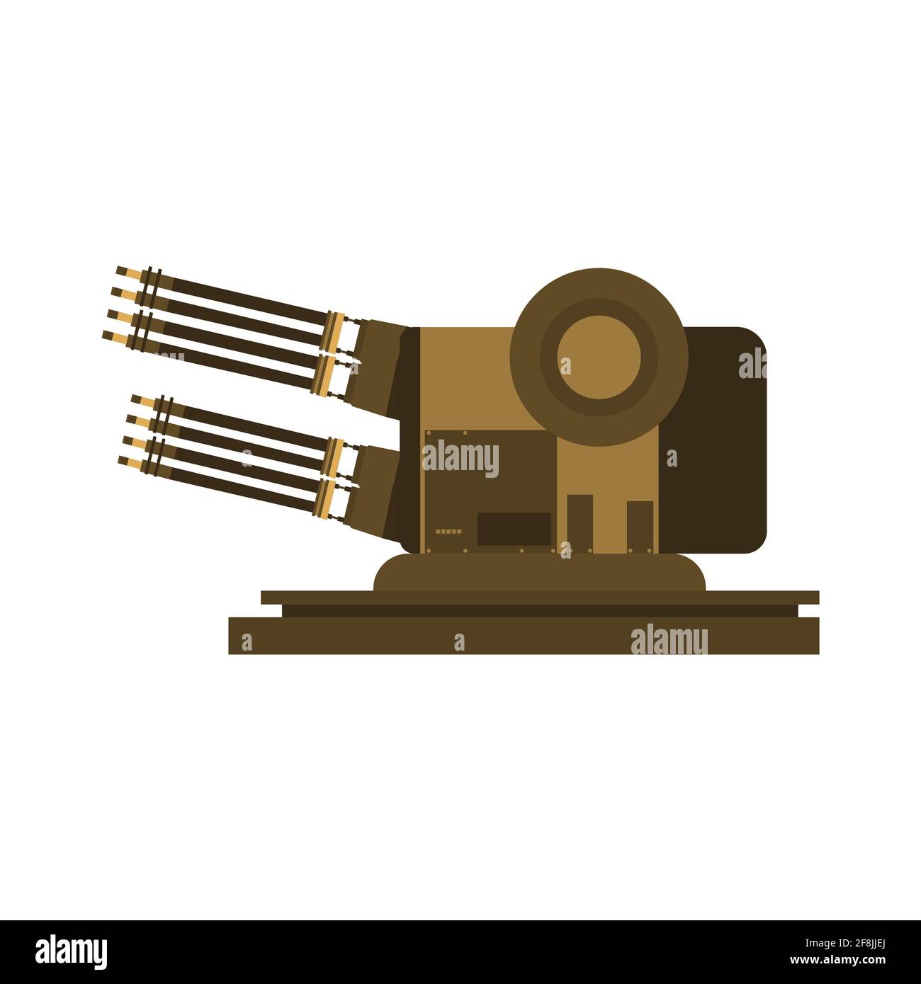 Military gun warship turret vector guard protection force battleship ...