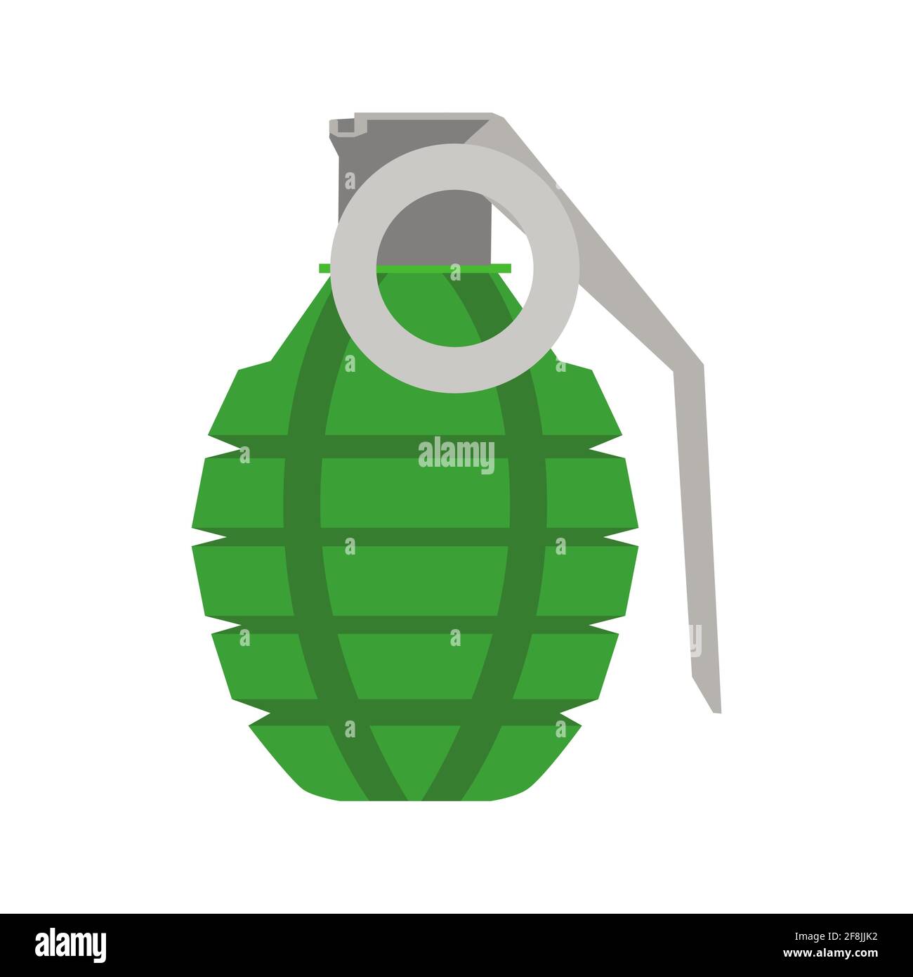 Grenade weapon bomb military vector icon army illustration. Soldier ...