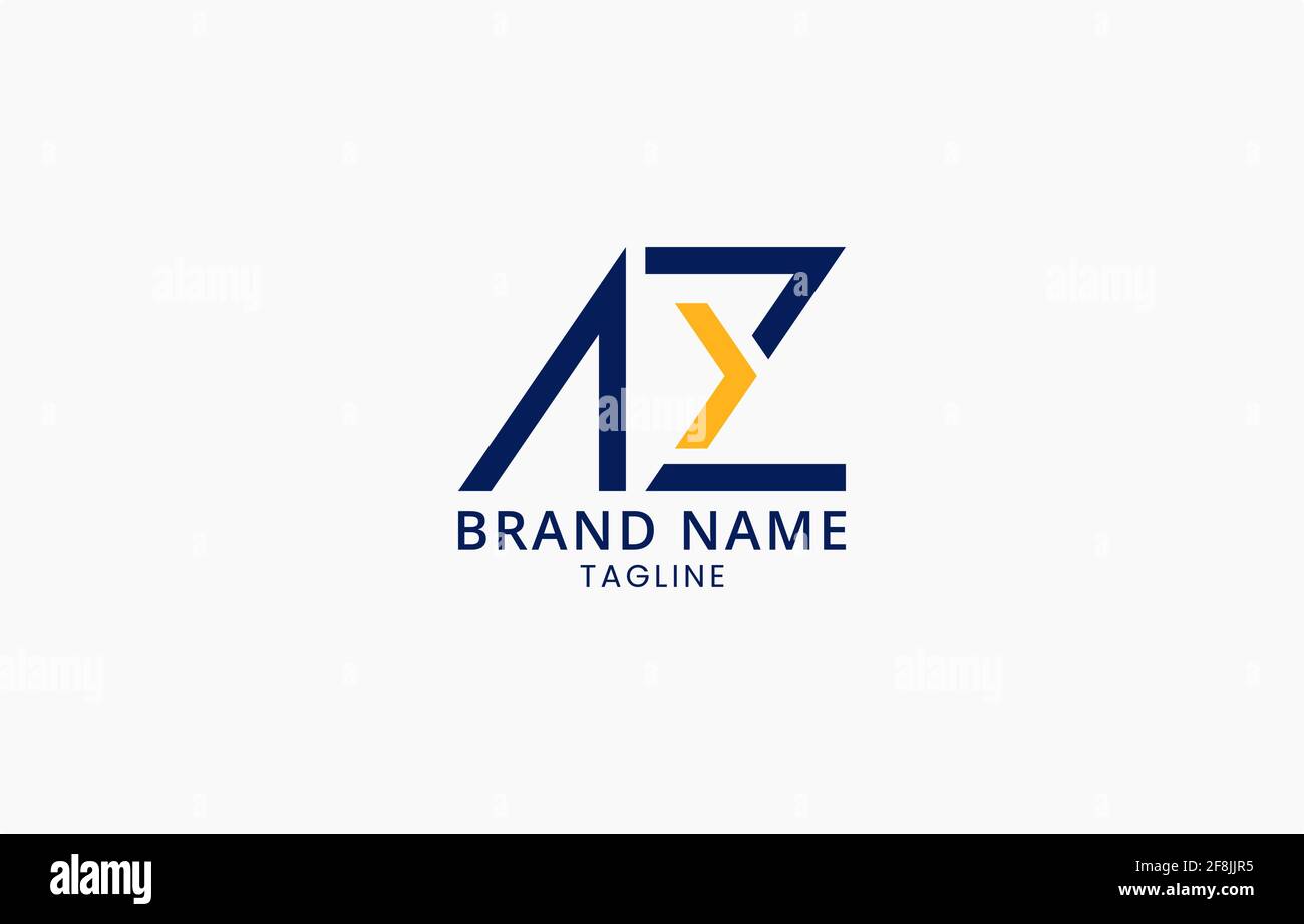 Letter AZ Arrow Logo Design Vector Template suitable for personal or ...