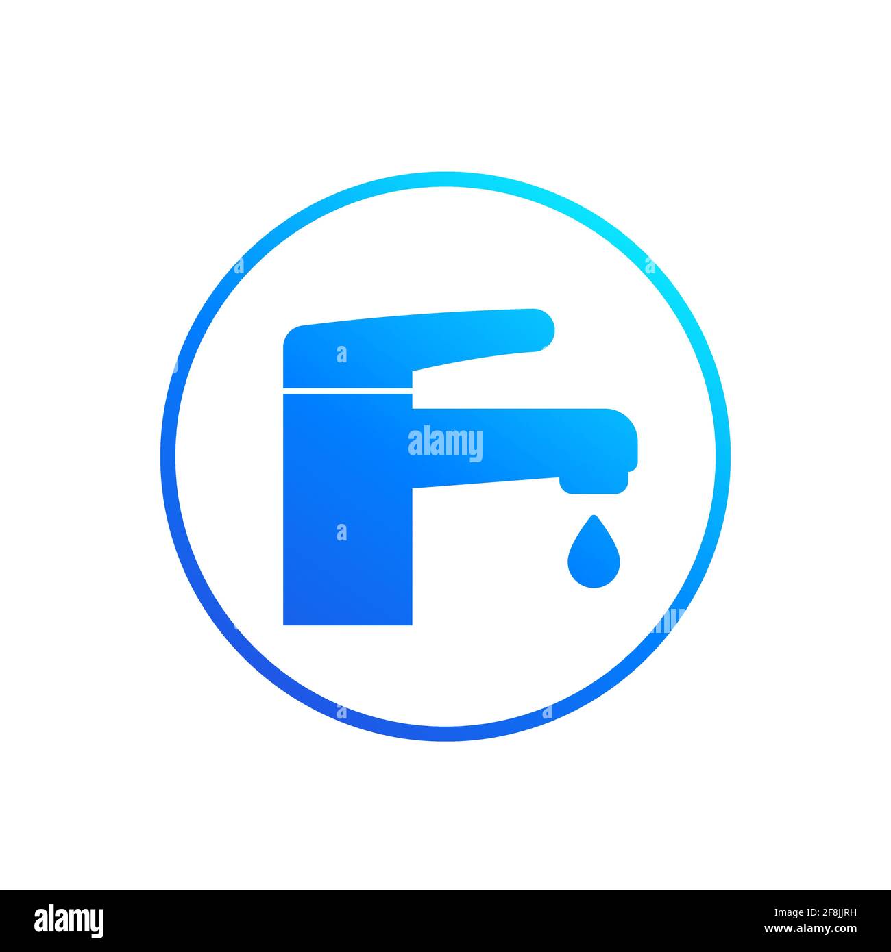Faucet icon on white, vector Stock Vector Image & Art - Alamy