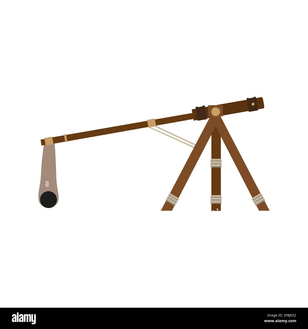 Medieval Catapults In Battle