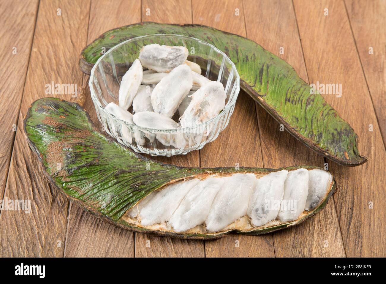 Fresh inga fruit. The guama fruit tropical and exotic from South ...