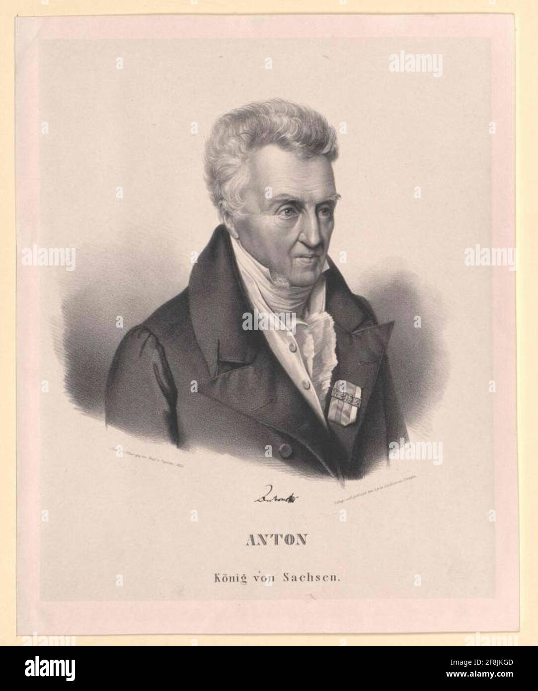 Anton I, King of Saxony Stock Photo - Alamy