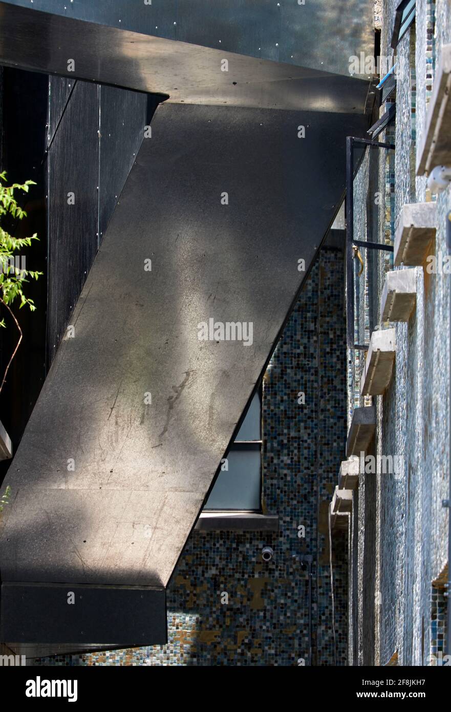 External side corridor with steel walkways. CÓRDOBA 223, Mexico City ...