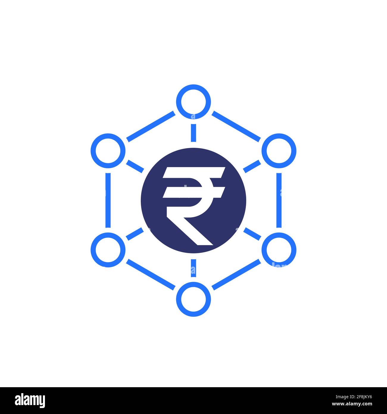 Financial diversification, indian rupee icon Stock Vector Image & Art ...