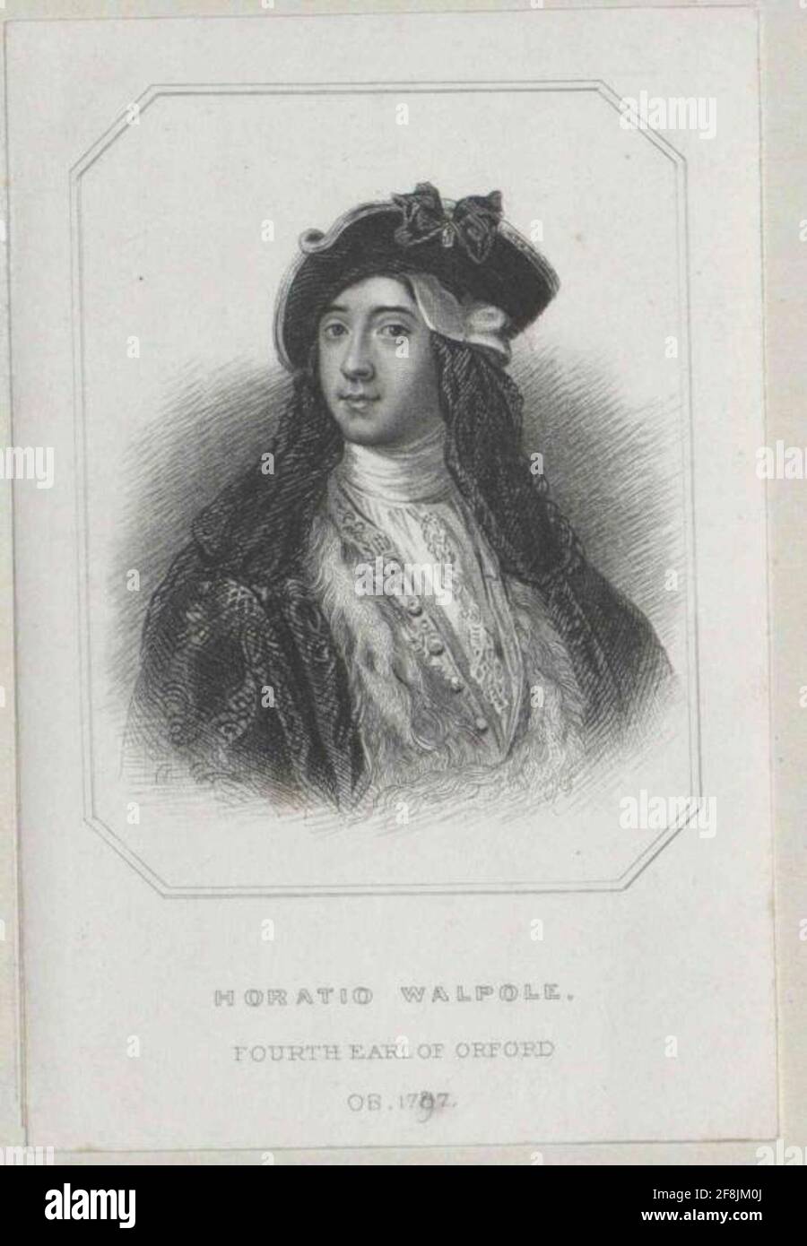 Walpole, Horatio Earl of Orford Stock Photo - Alamy