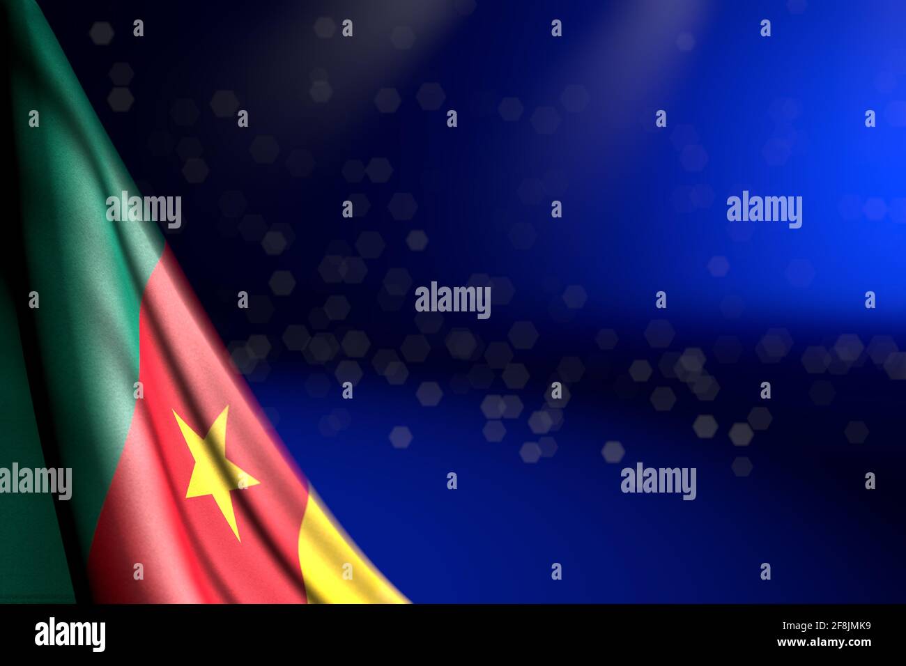 cute any holiday flag 3d illustration - image of Cameroon flag hangs ...
