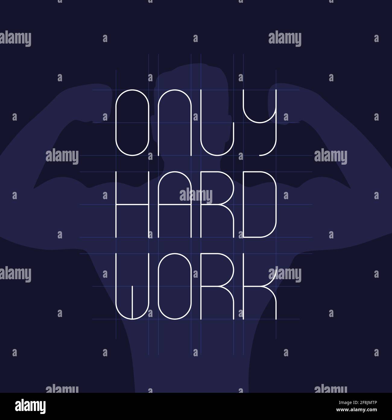 Only hard work Stock Vector Images - Alamy