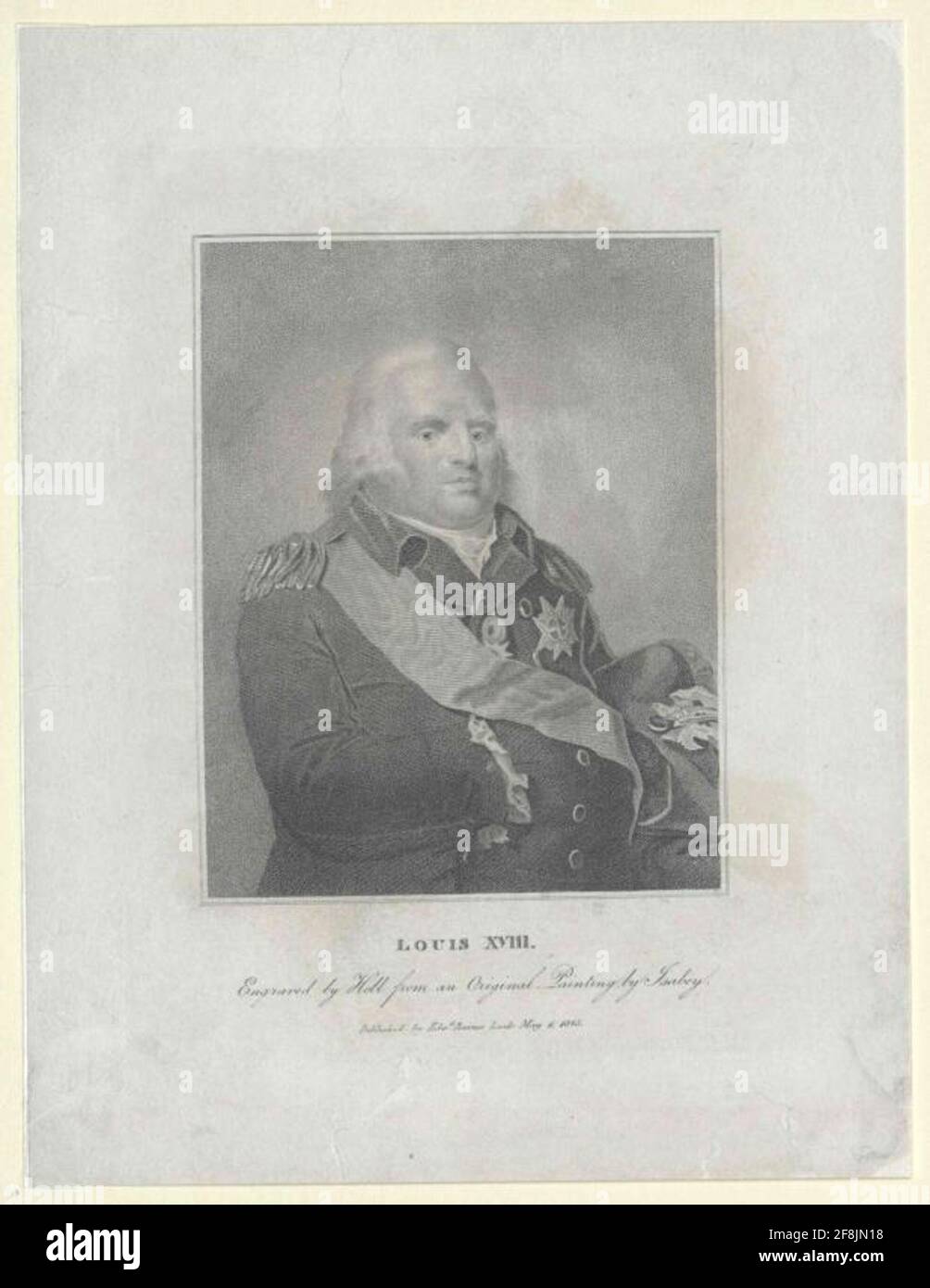 Ludwig Xviii., King of France Stock Photo - Alamy