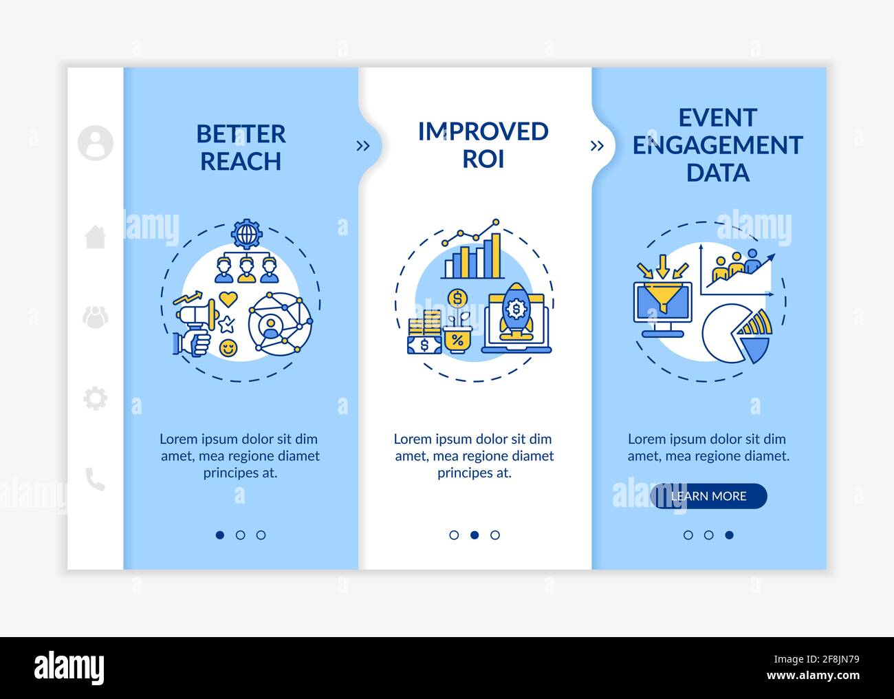 Hybrid session benefits onboarding vector template Stock Vector Image ...