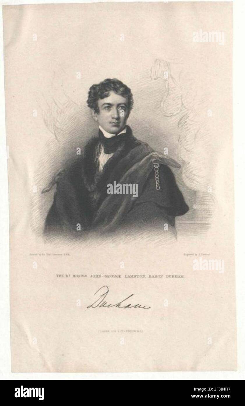 Lambton, 1. Earl of Durham, John George Stock Photo - Alamy