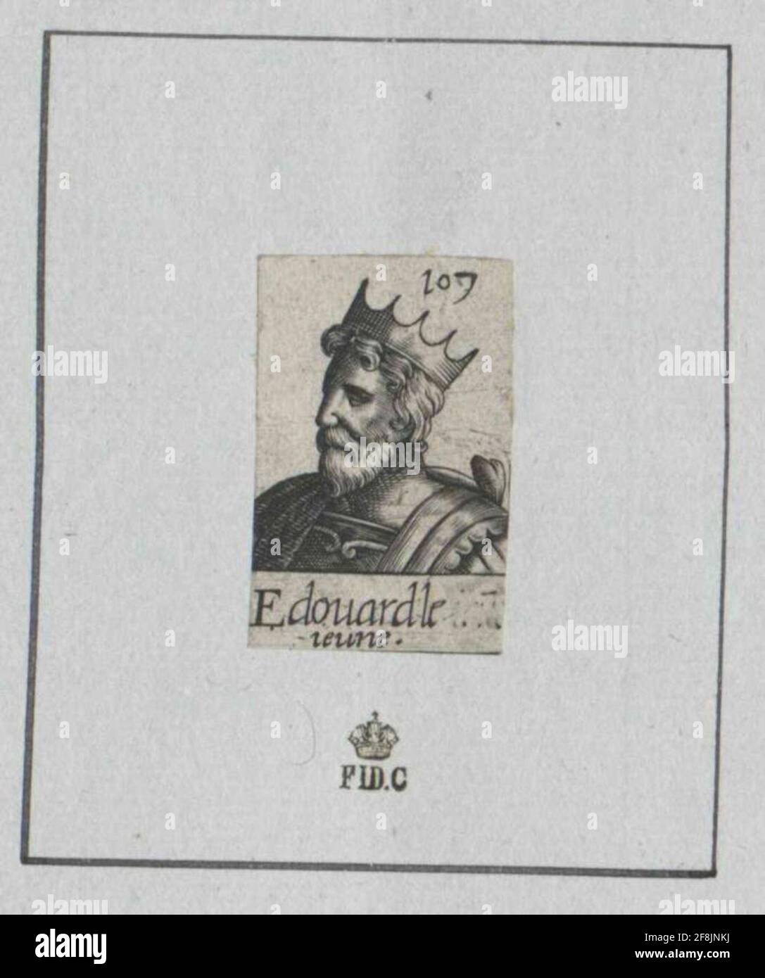 Eduard of the confessor, Holy King of England Stock Photo - Alamy