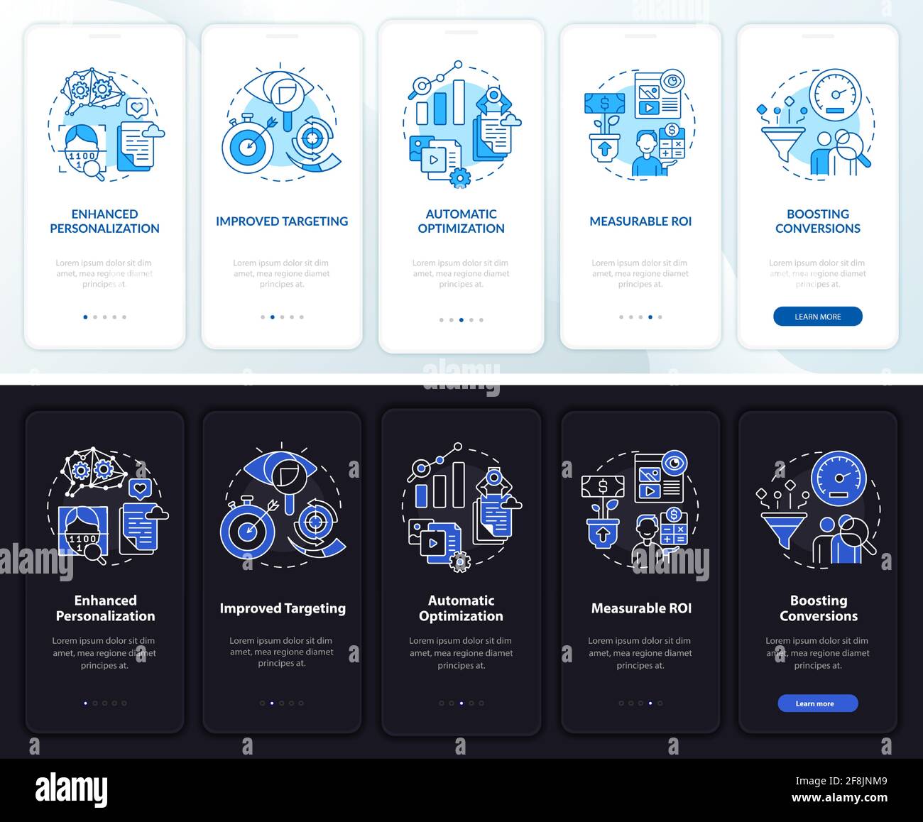 User behaviour analytics onboarding vector template Stock Vector Image & Art - Alamy