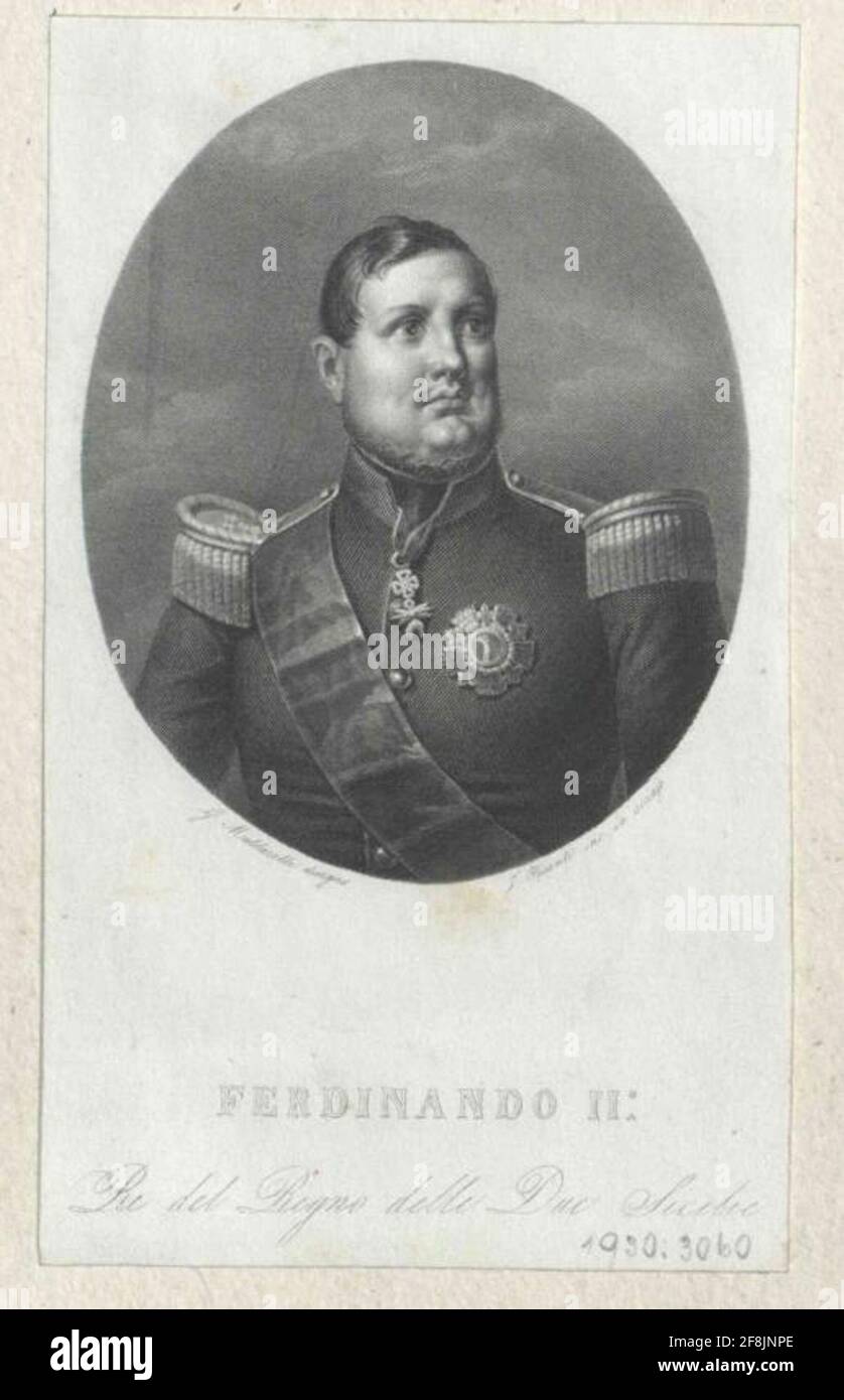 Ferdinand II., King of both Sicily Stock Photo - Alamy