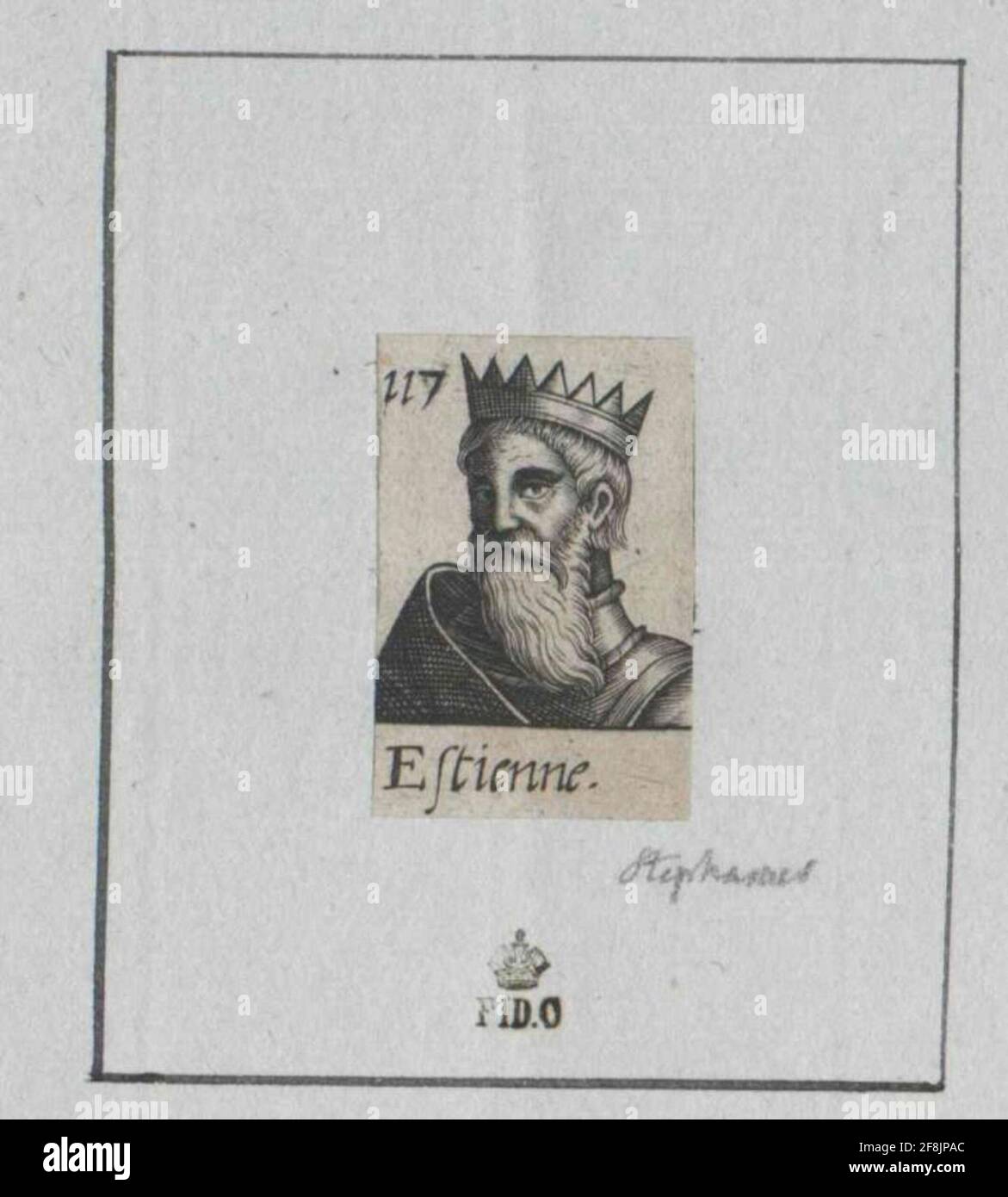 Stephan, King of England Stock Photo - Alamy