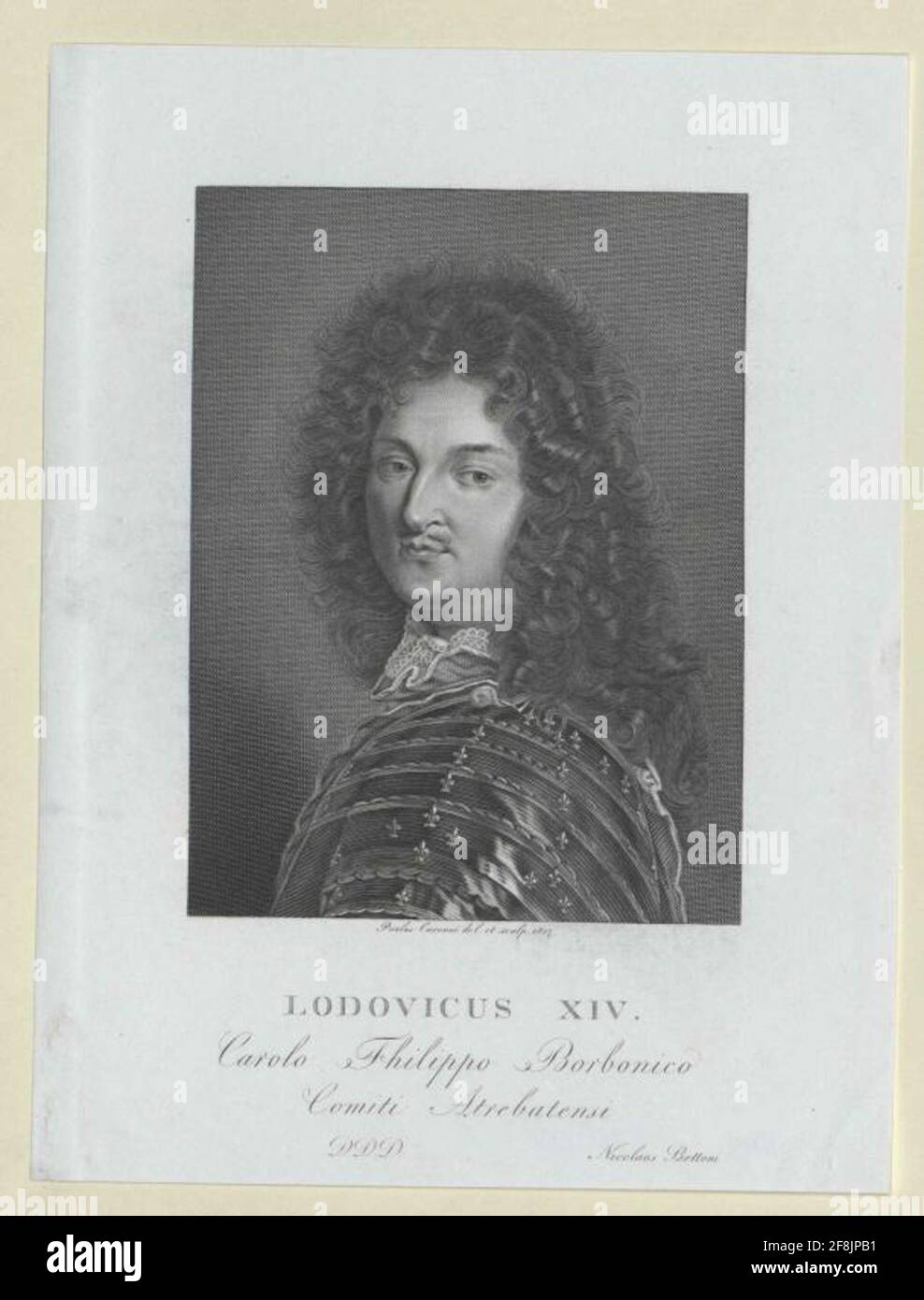 Ludwig Xiv., King of France Lithography by Paolo Carni Stock Photo - Alamy