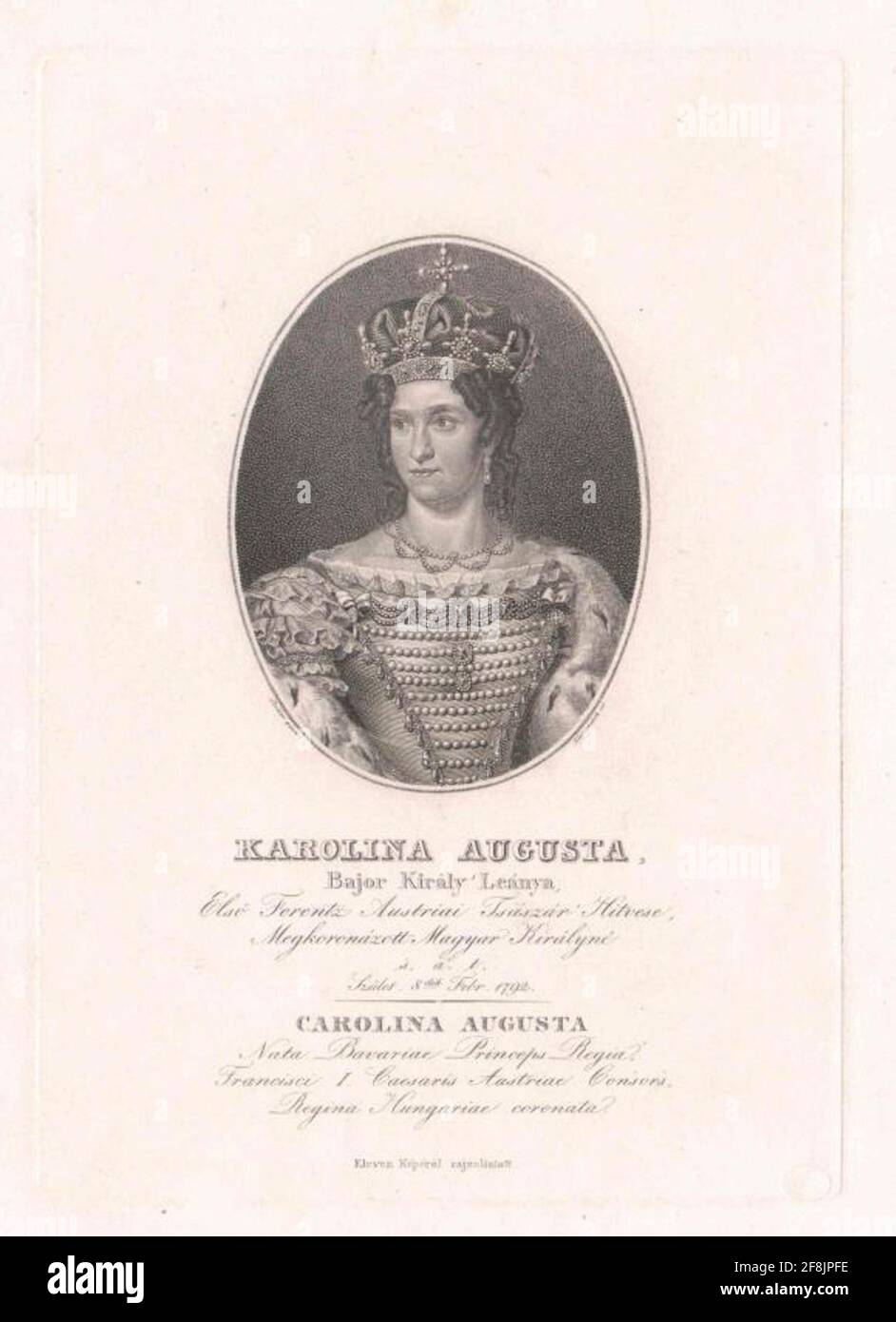 Karoline, Princess of Bavaria (1792-1873 Stock Photo - Alamy