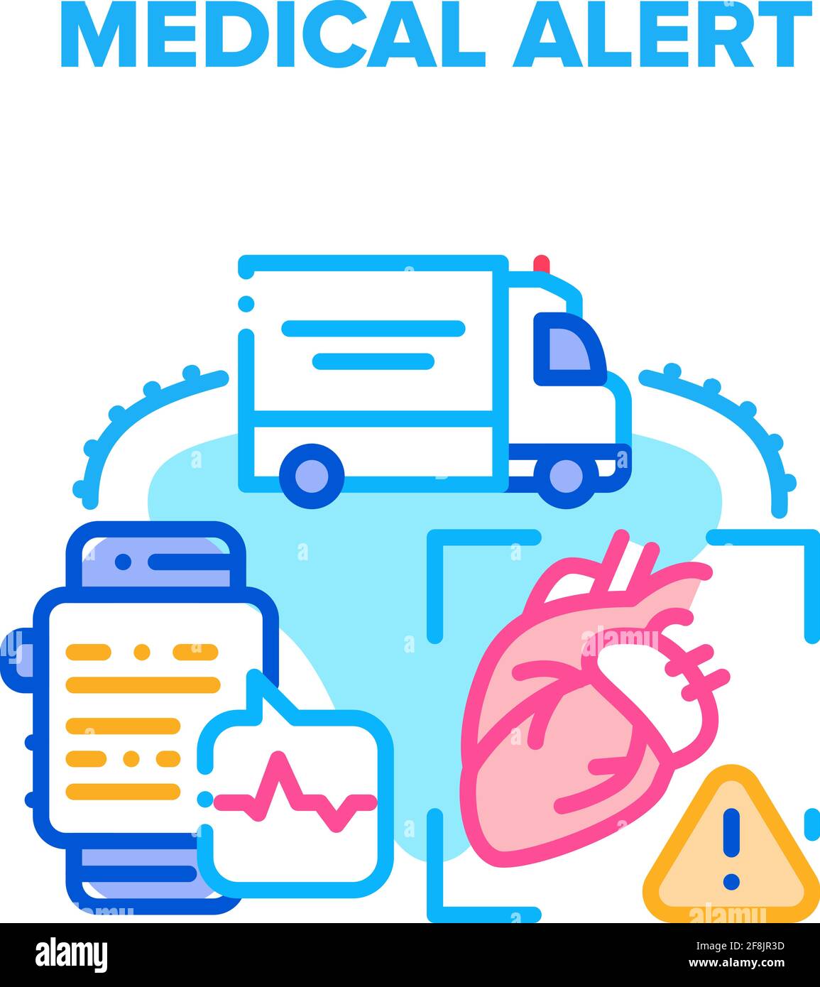 Medical alert device Stock Vector Images - Alamy