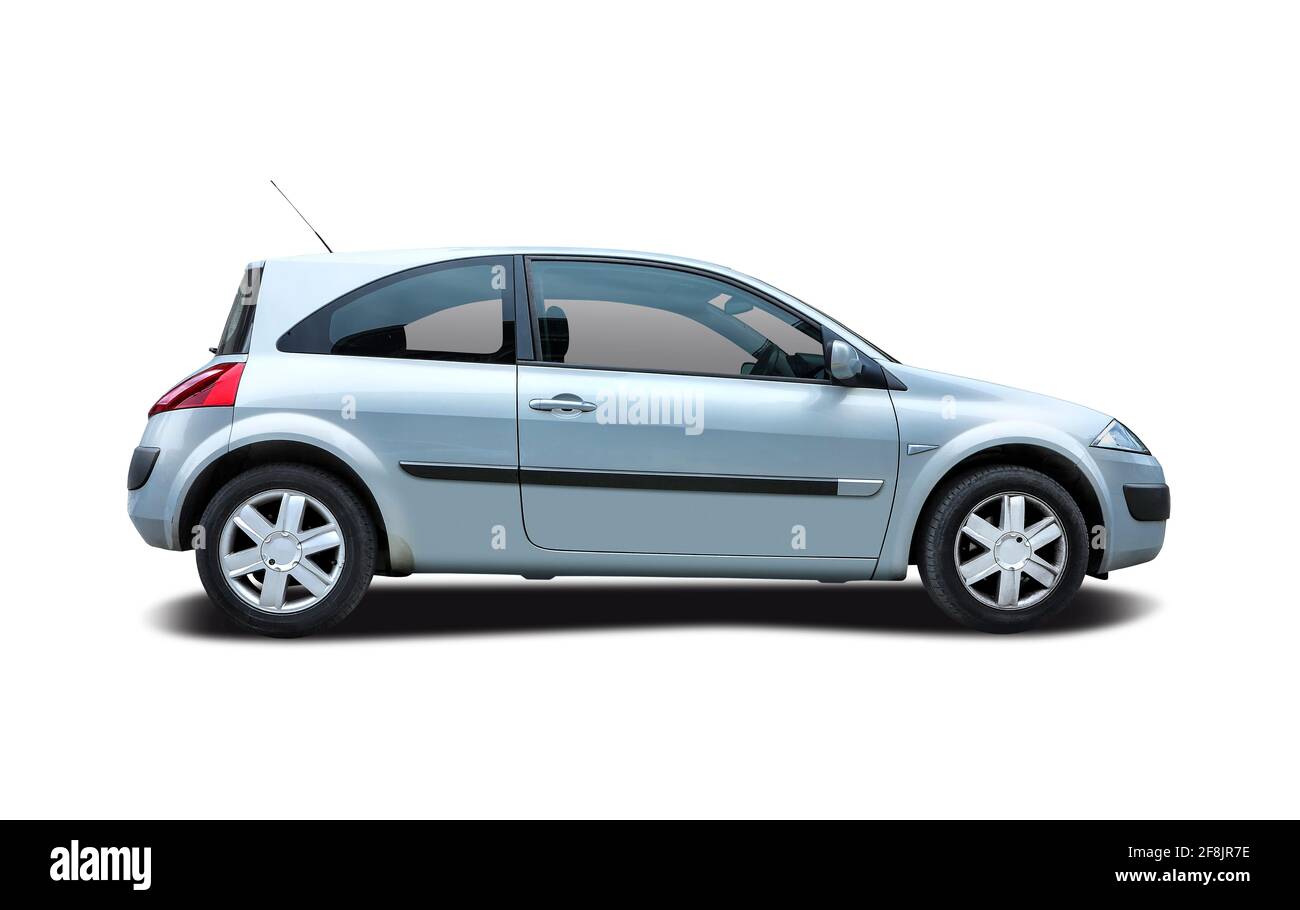 Sport Renault Megane side view isolated on white background Stock Photo ...