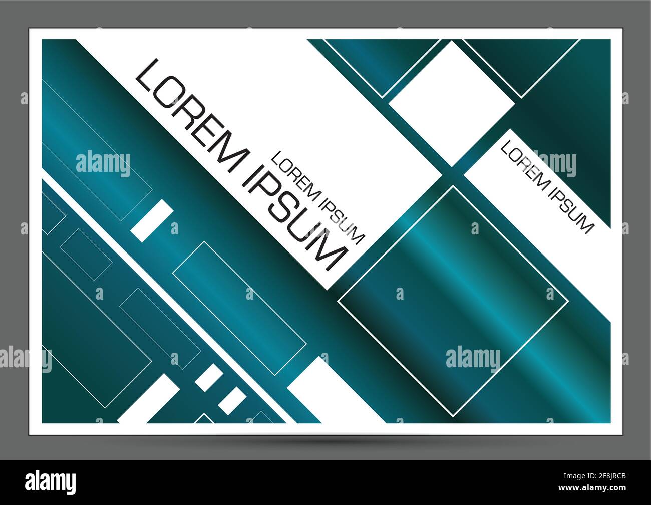 blue dynamic square background modern template design Stock Vector ...