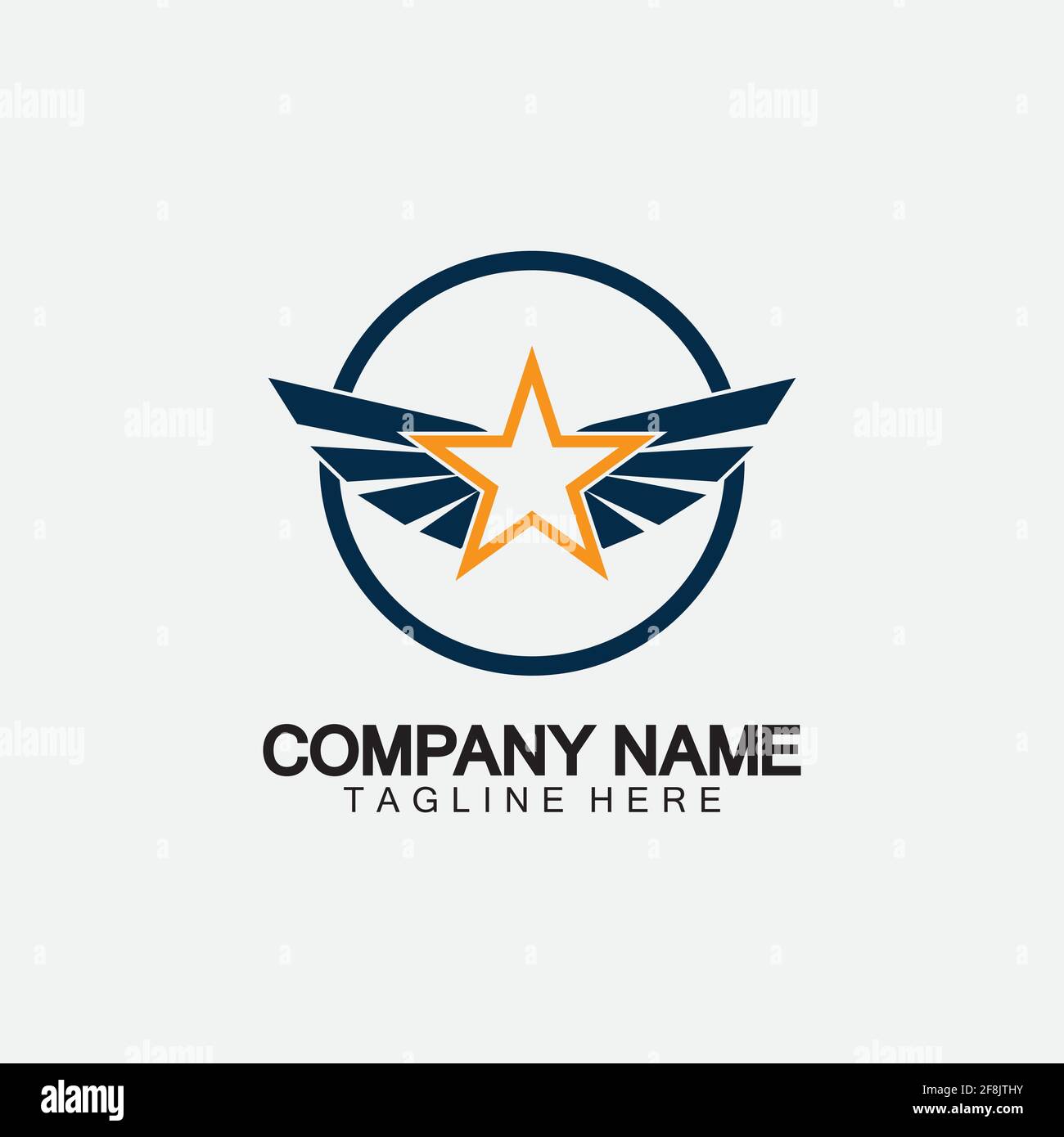 Star with wing logo icon vector illustration design template Stock ...