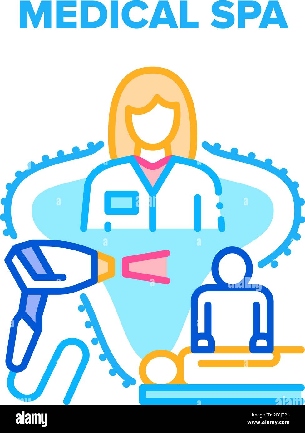 Medical Spa Vector Concept Color Illustration Stock Vector Image & Art ...