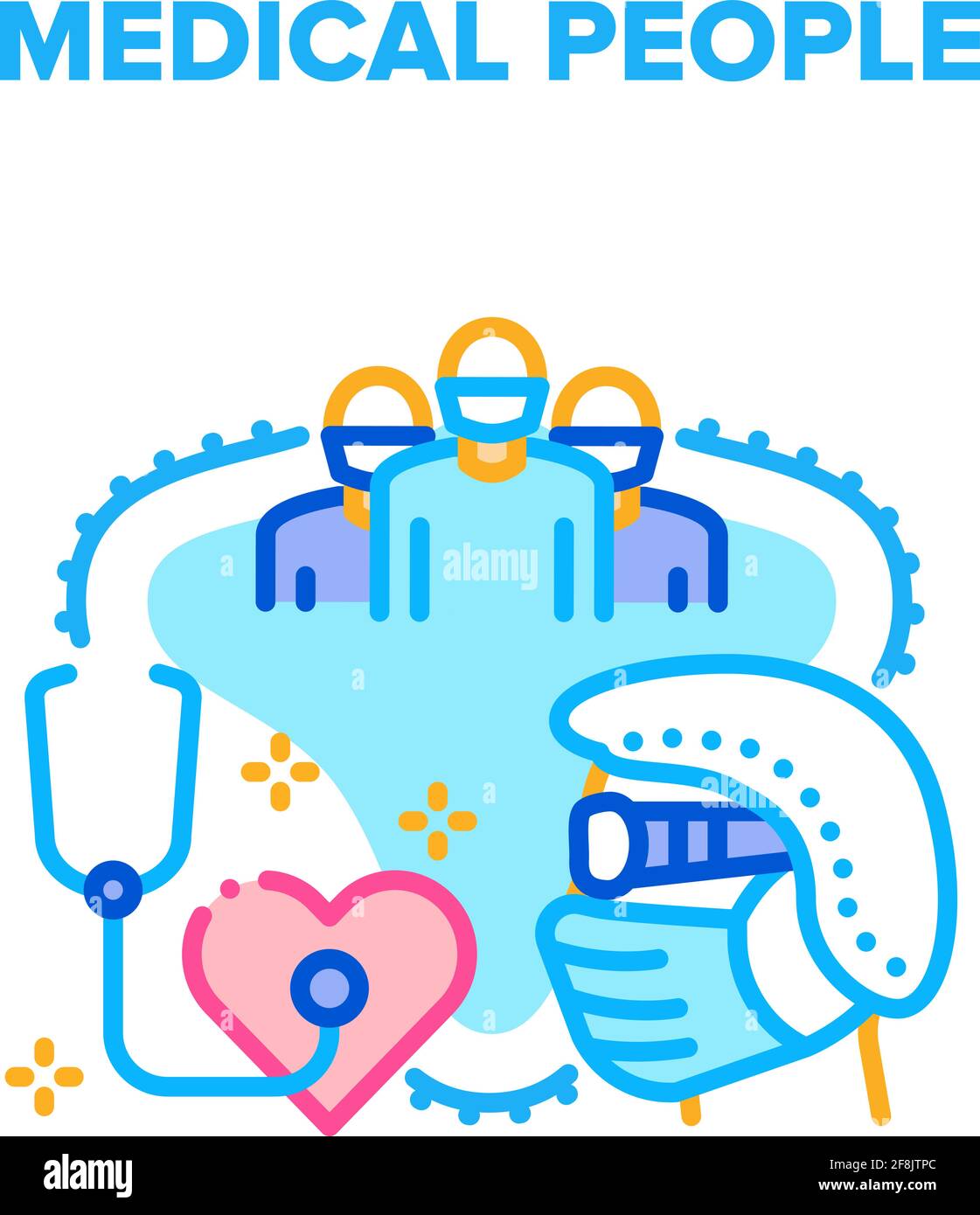 Medical People Vector Concept Color Illustration Stock Vector Image ...