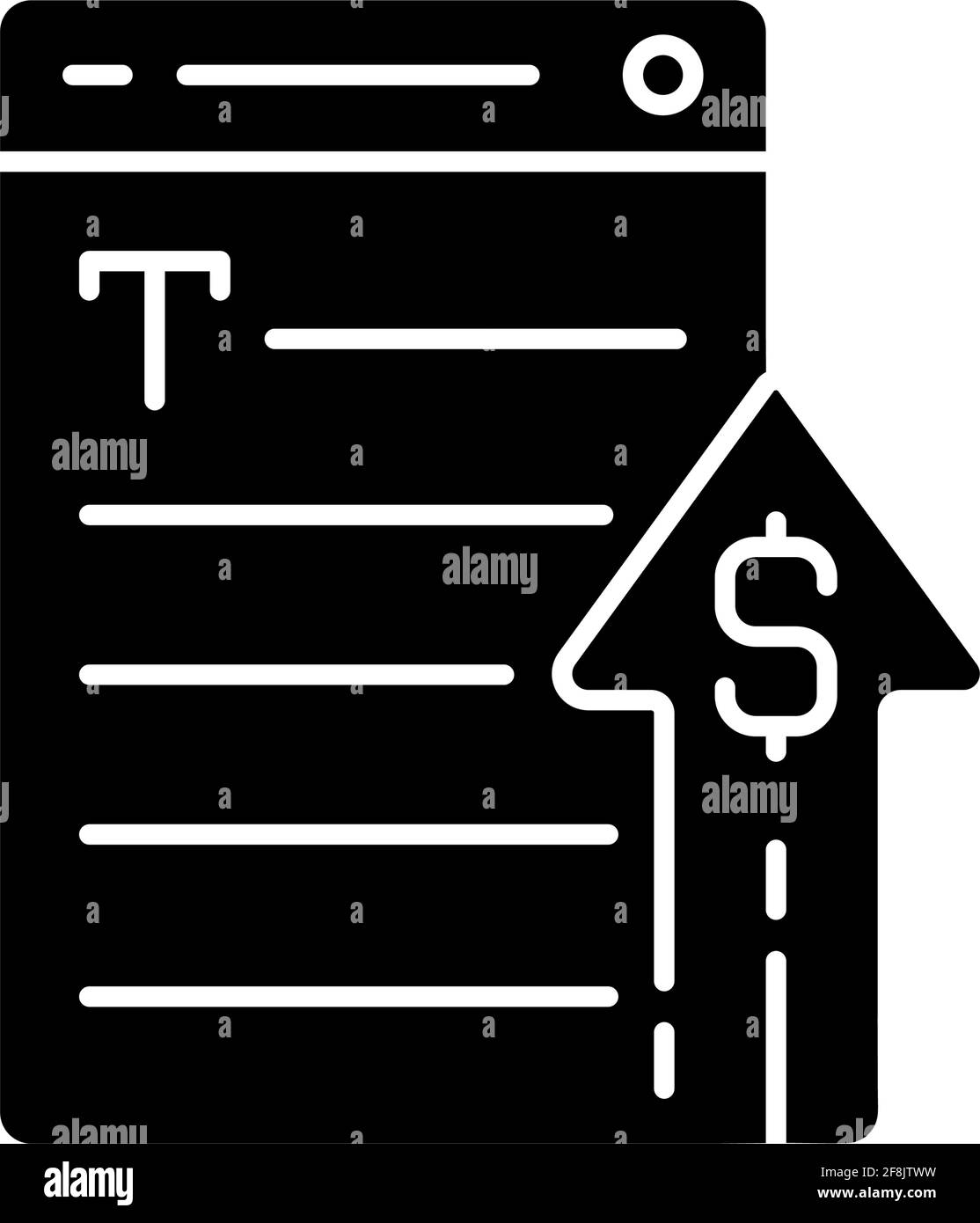 Generating income black glyph icon Stock Vector Image & Art - Alamy