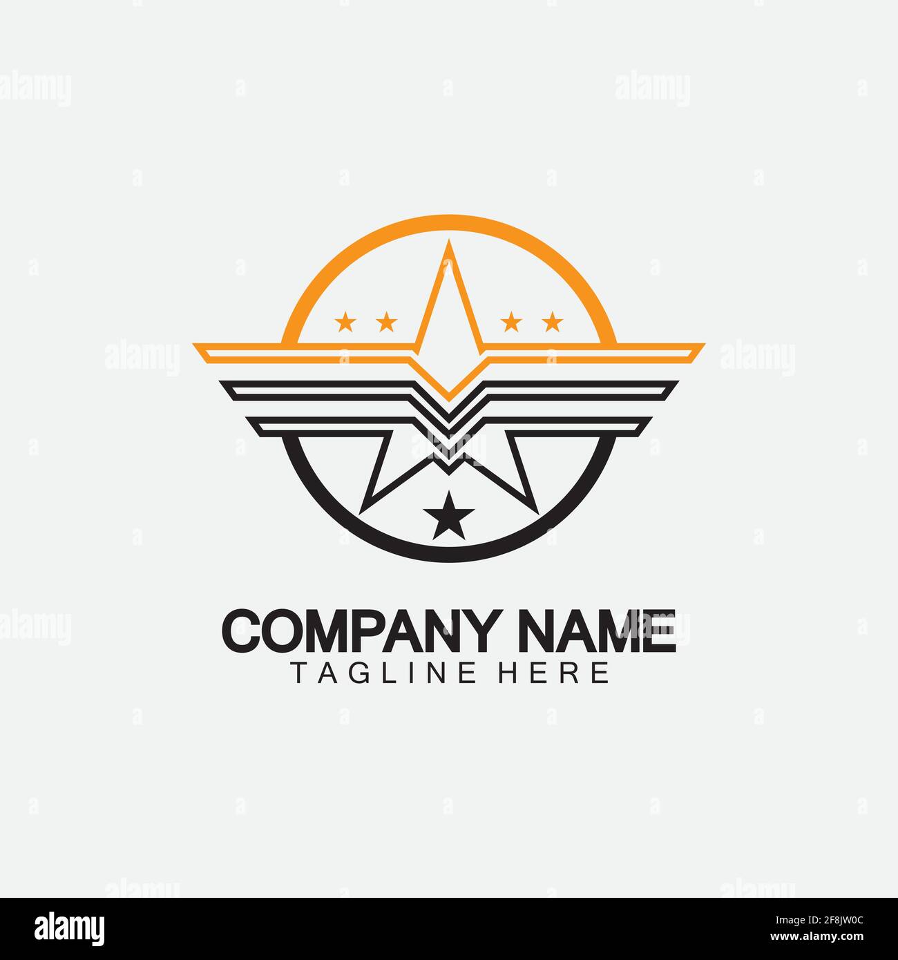Star with wing logo icon vector illustration design template Stock ...