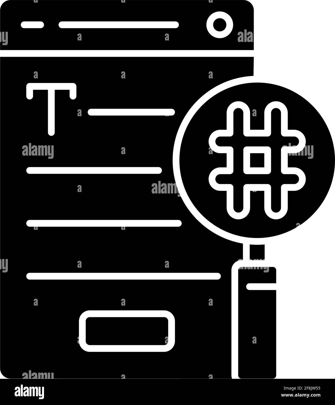 Seo strategy glyph icon Cut Out Stock Images & Pictures - Alamy