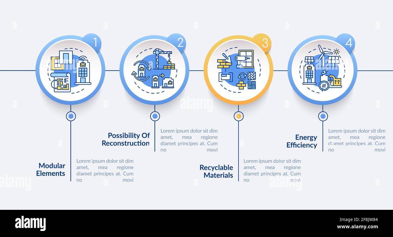 Future office building demands vector infographic template Stock Vector ...