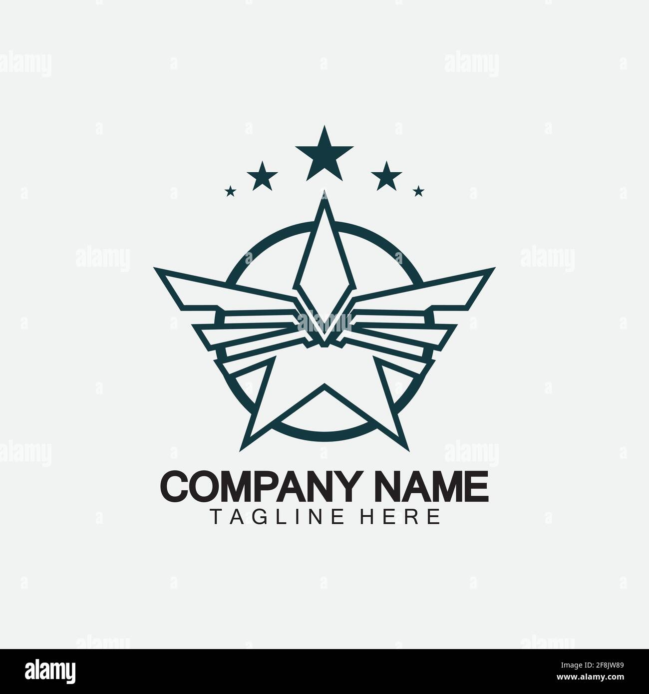 Star with wing logo icon vector illustration design template Stock ...