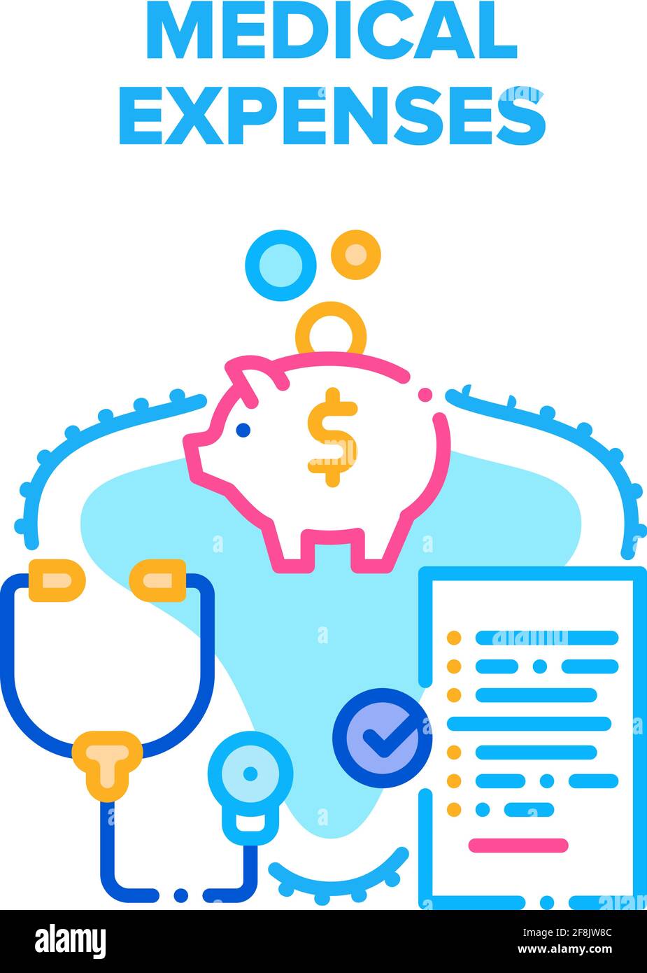 Medical Expenses Vector Concept Color Illustration Stock Vector Image ...
