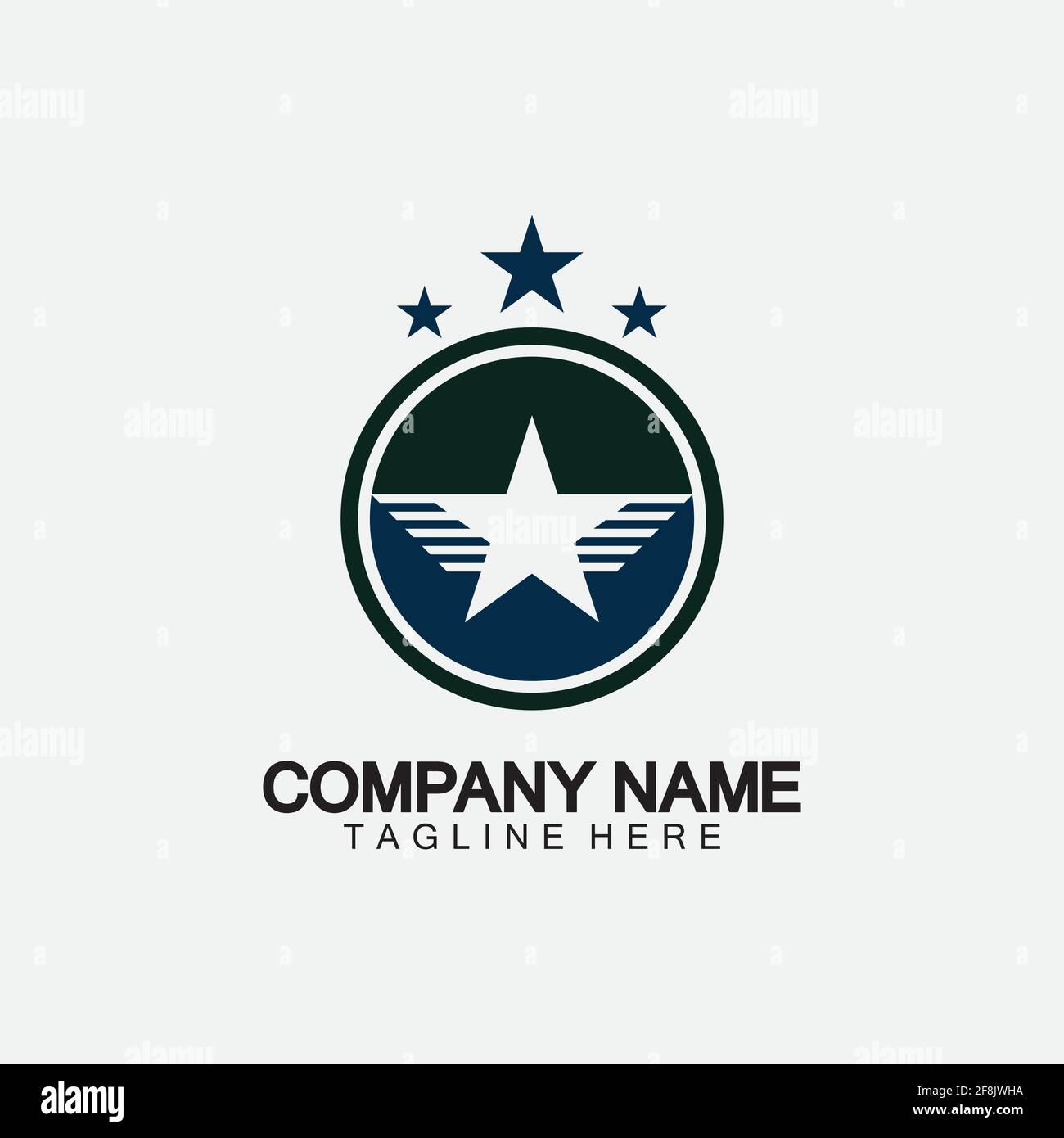Star with wing logo icon vector illustration design template Stock ...
