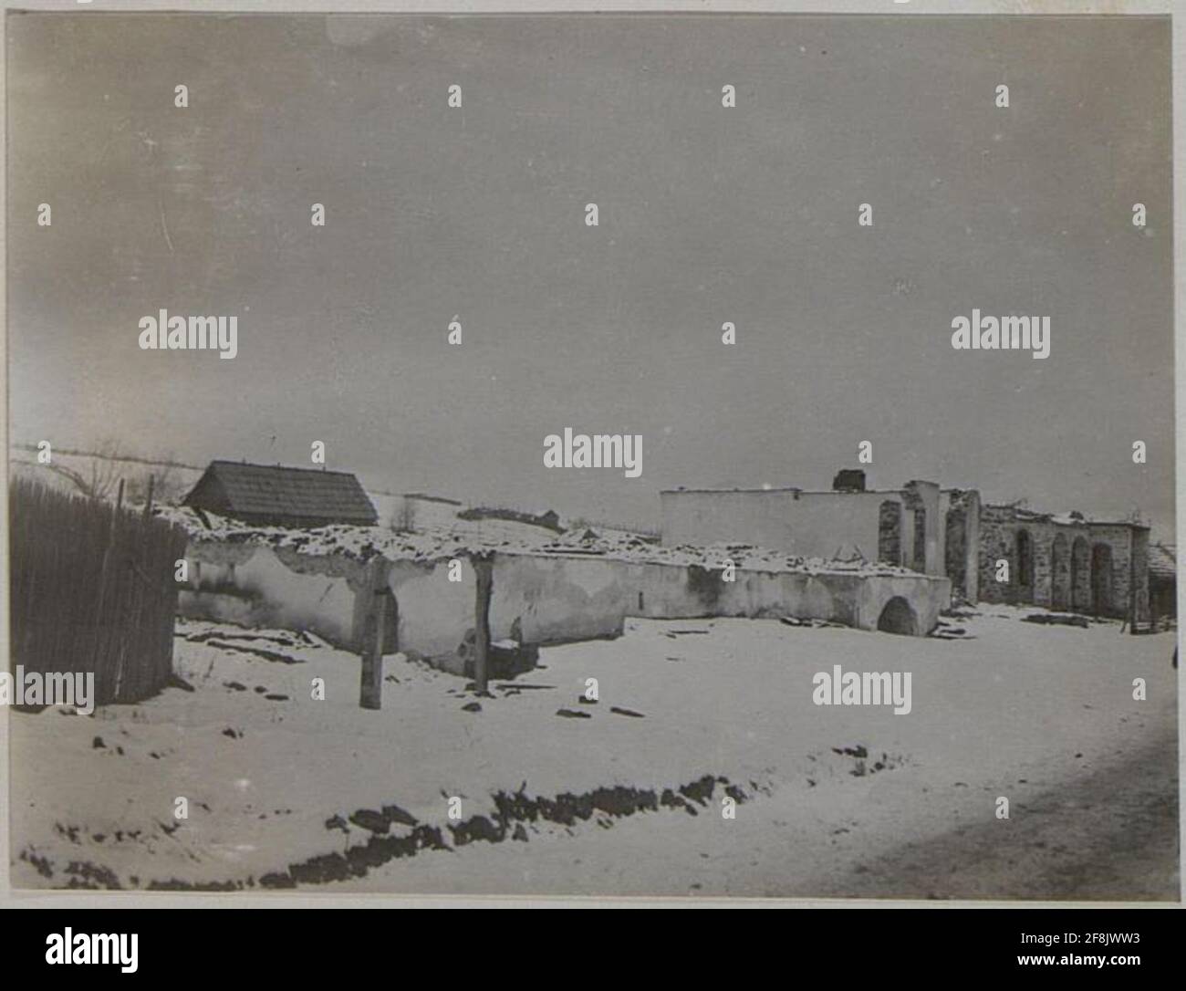 Destroyed houses in Neagra Sarulin, Romania Stock Photo - Alamy