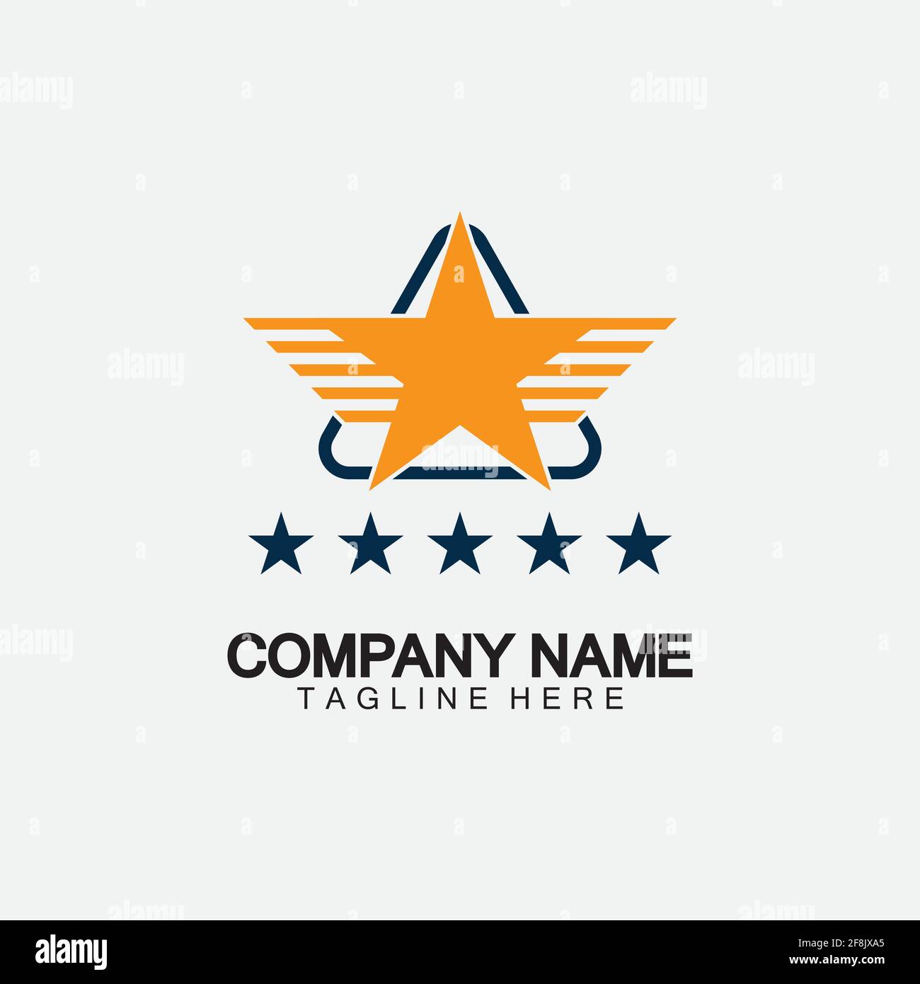 Star with wing logo icon vector illustration design template Stock ...