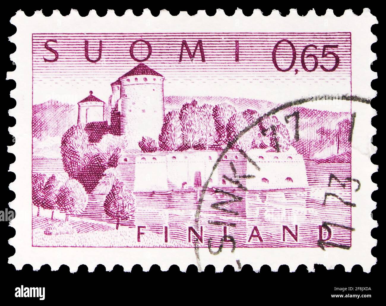 MOSCOW, RUSSIA - OCTOBER 7, 2019: Postage stamp printed in Finland ...