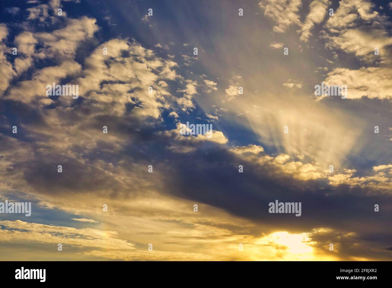 Sunbeams at sunset hi-res stock photography and images - Alamy