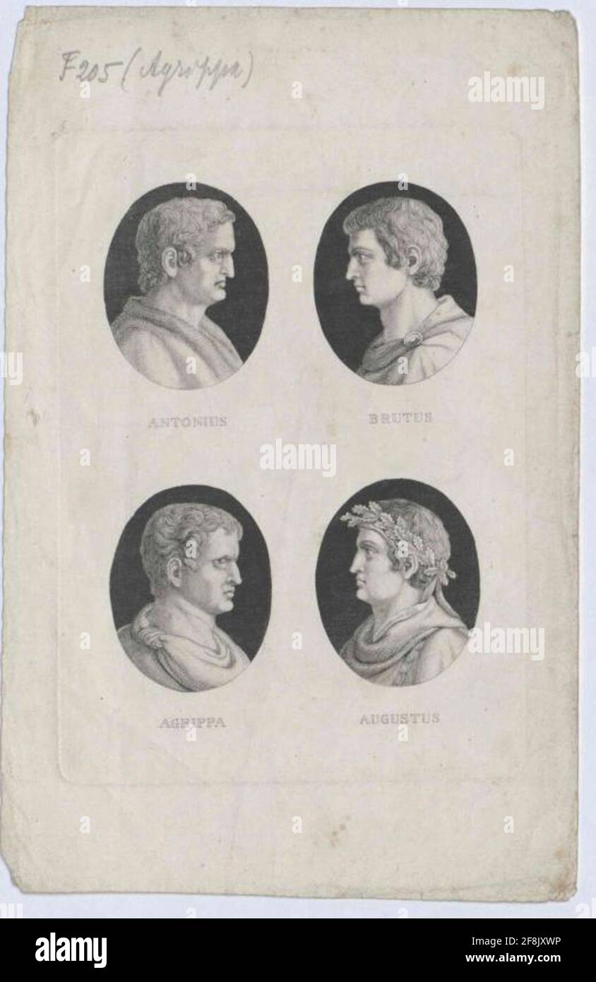 Augustus, Julius Caesar Stock Photo - Alamy