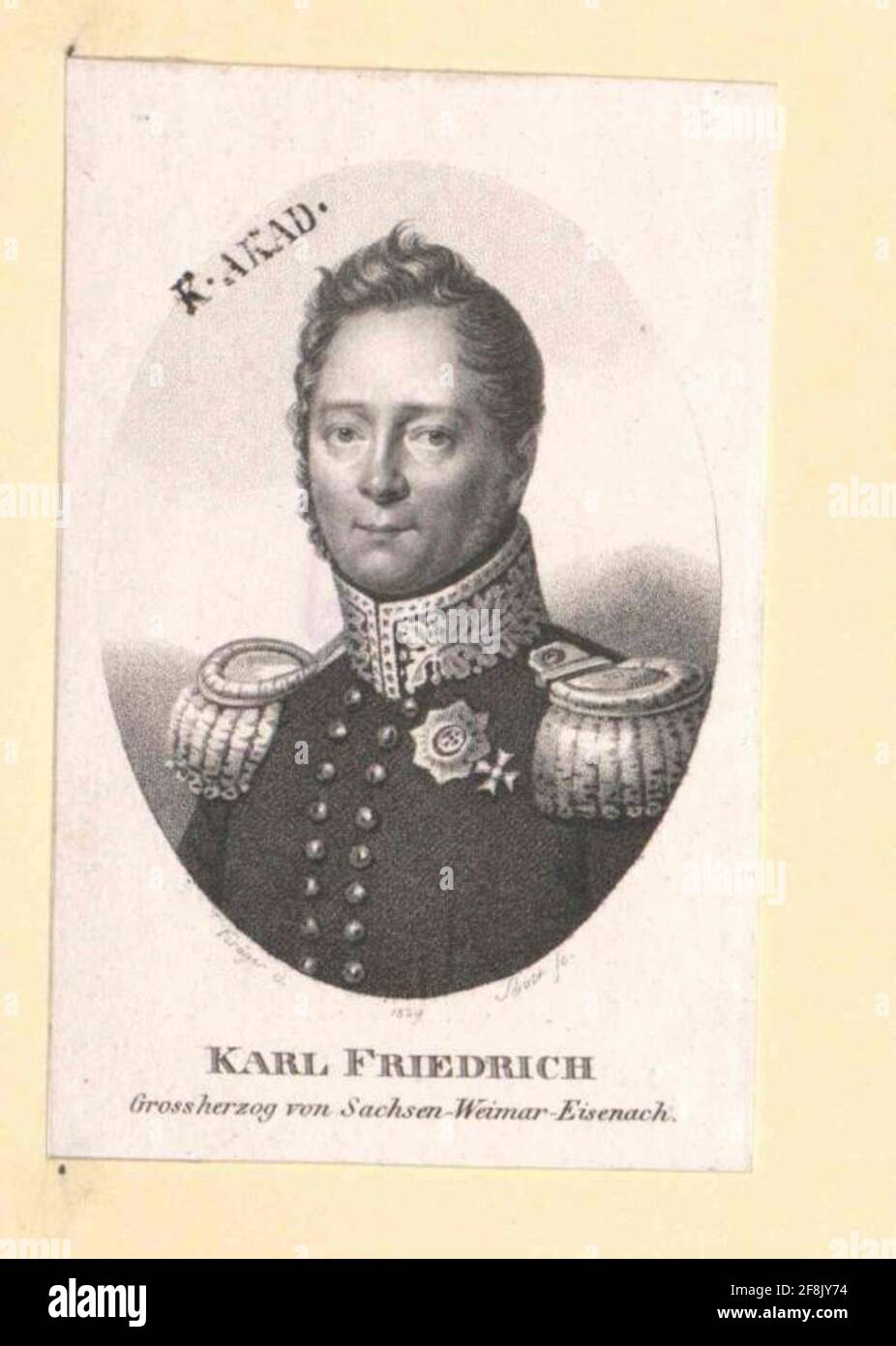 Karl Friedrich, Grand Duke of Saxony-Weimar-Eisenach Stecher: Bolt ...