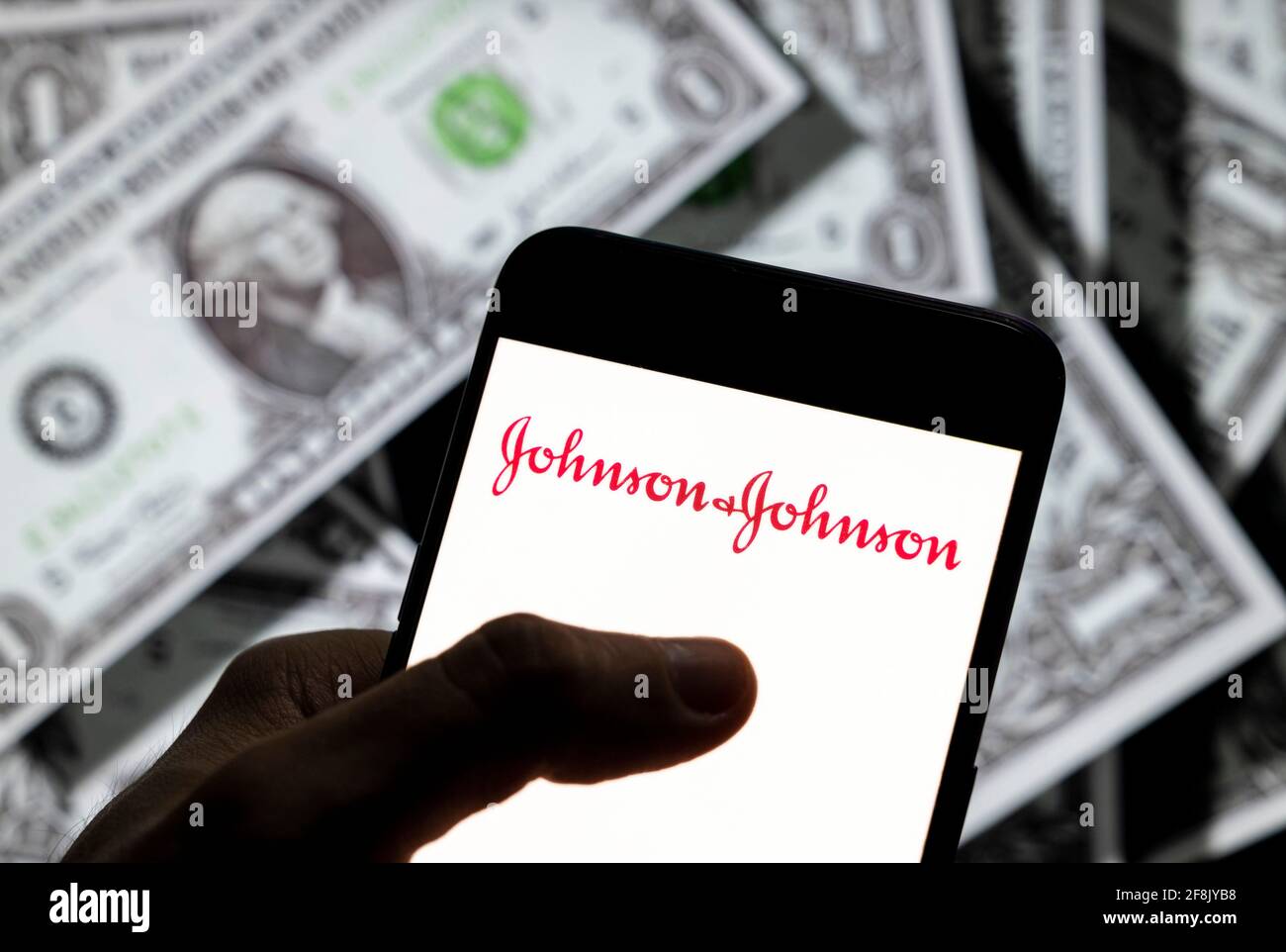 In this photo illustration, the American multinational medical devices ...