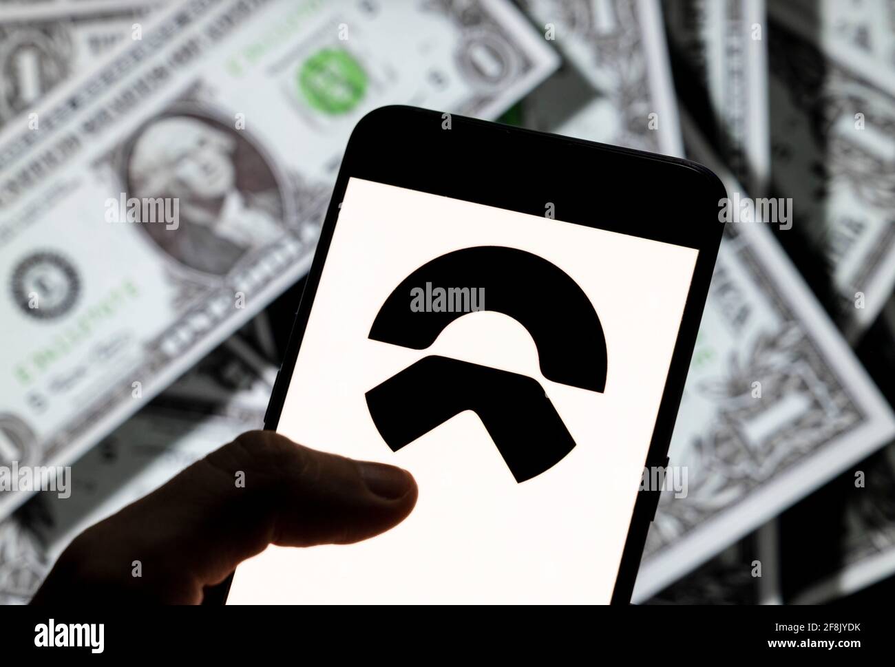 In this photo illustration, the Chinese electric automobile ...