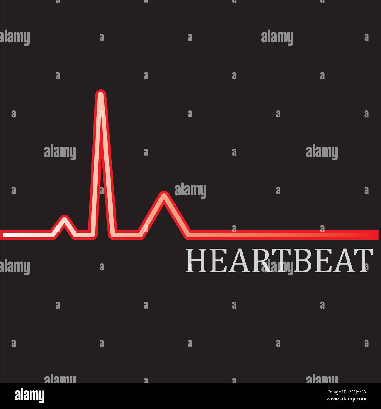Heart beat monitor pulse line art vector icon, Ecg heartbeat. cardiology symbol. logo for ...