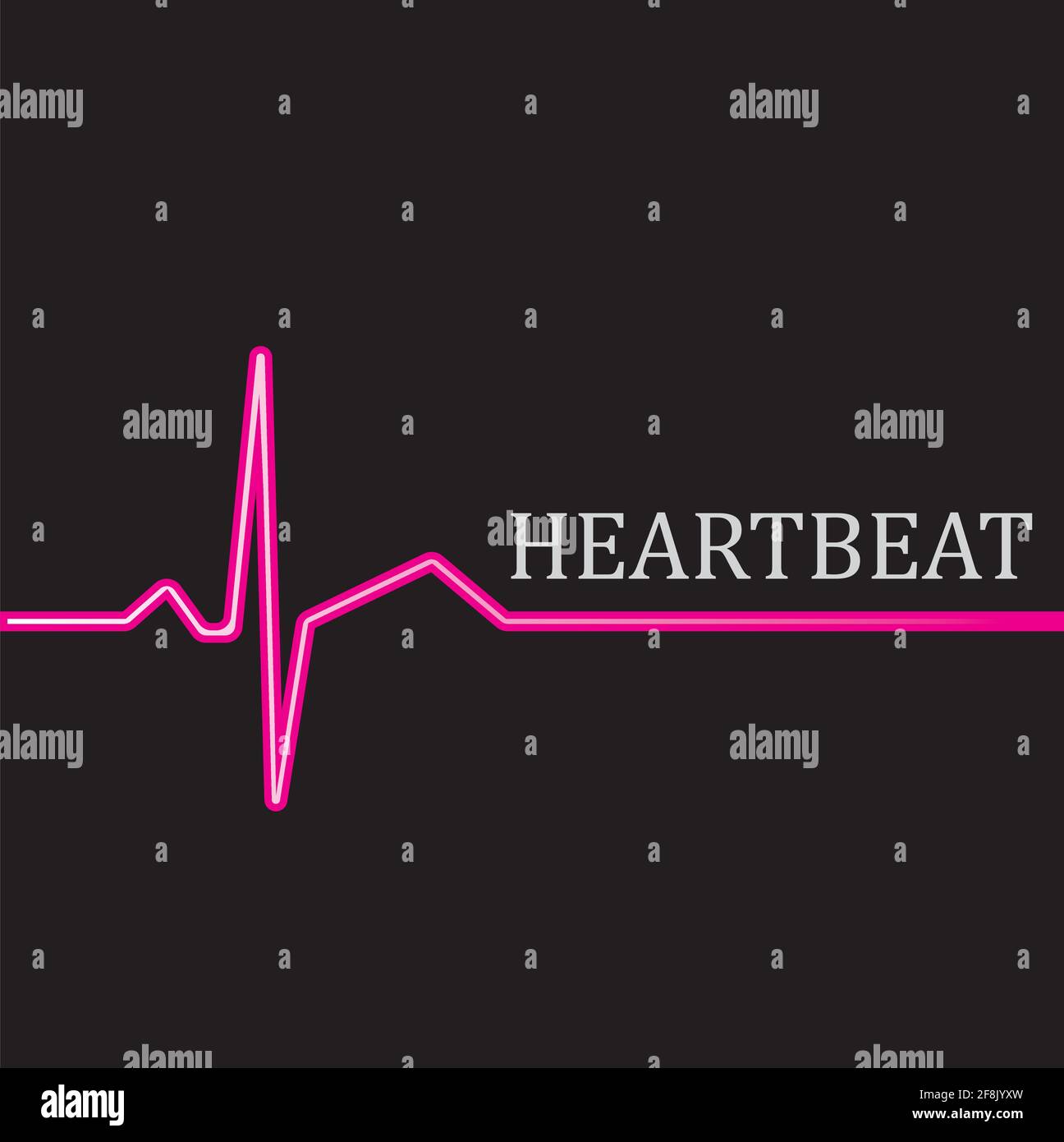 Heart beat monitor pulse line art vector icon, Ecg heartbeat. cardiology symbol. logo for ...