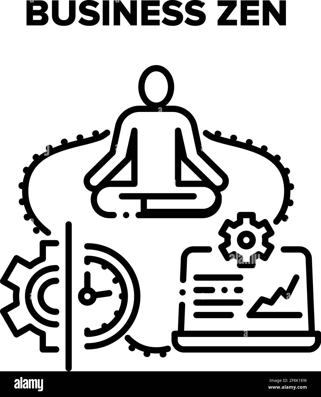 Meditation practice illustration tranquil Stock Vector Images - Alamy