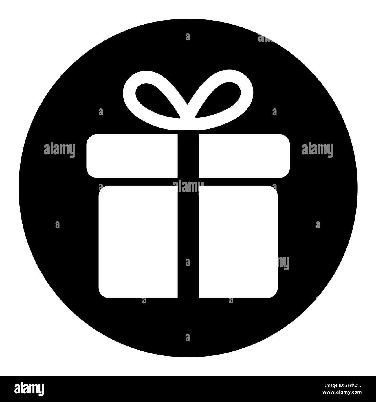 Gift box icon design. Vector present symbol isolated on white ...