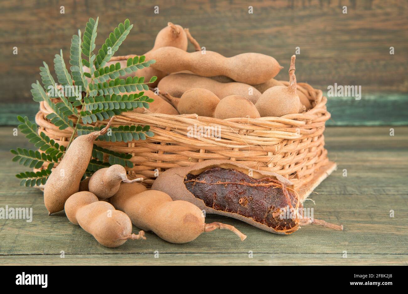 Tamarind tropical fruit - Tamarindus indica Stock Photo - Alamy