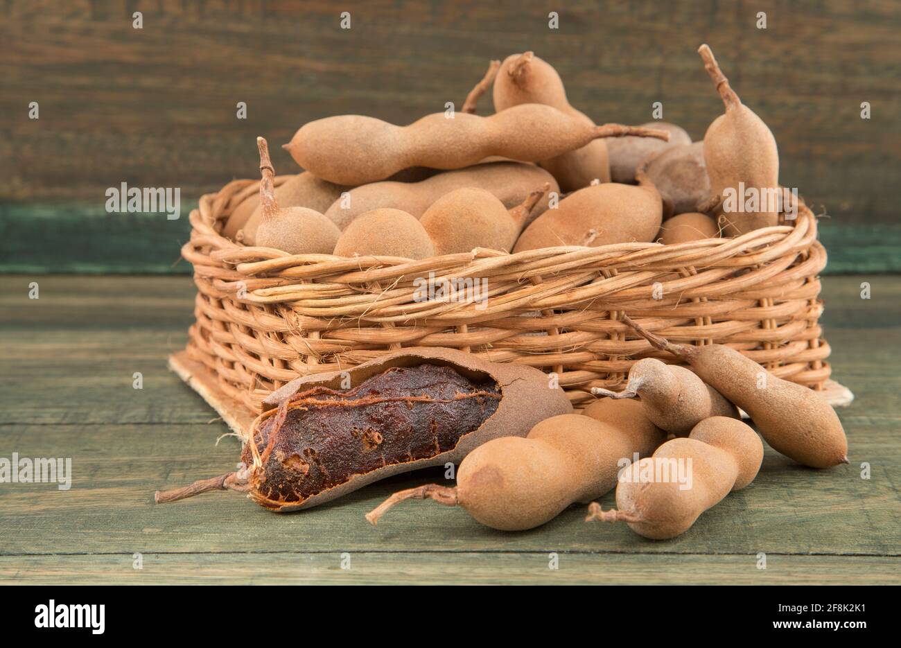 Tamarind tropical fruit - Tamarindus indica Stock Photo - Alamy