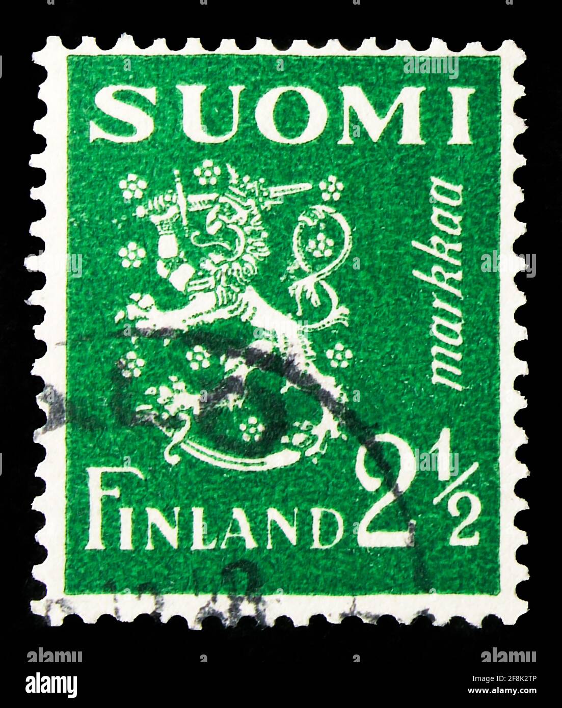 MOSCOW, RUSSIA - OCTOBER 7, 2019: Postage stamp printed in Finland ...