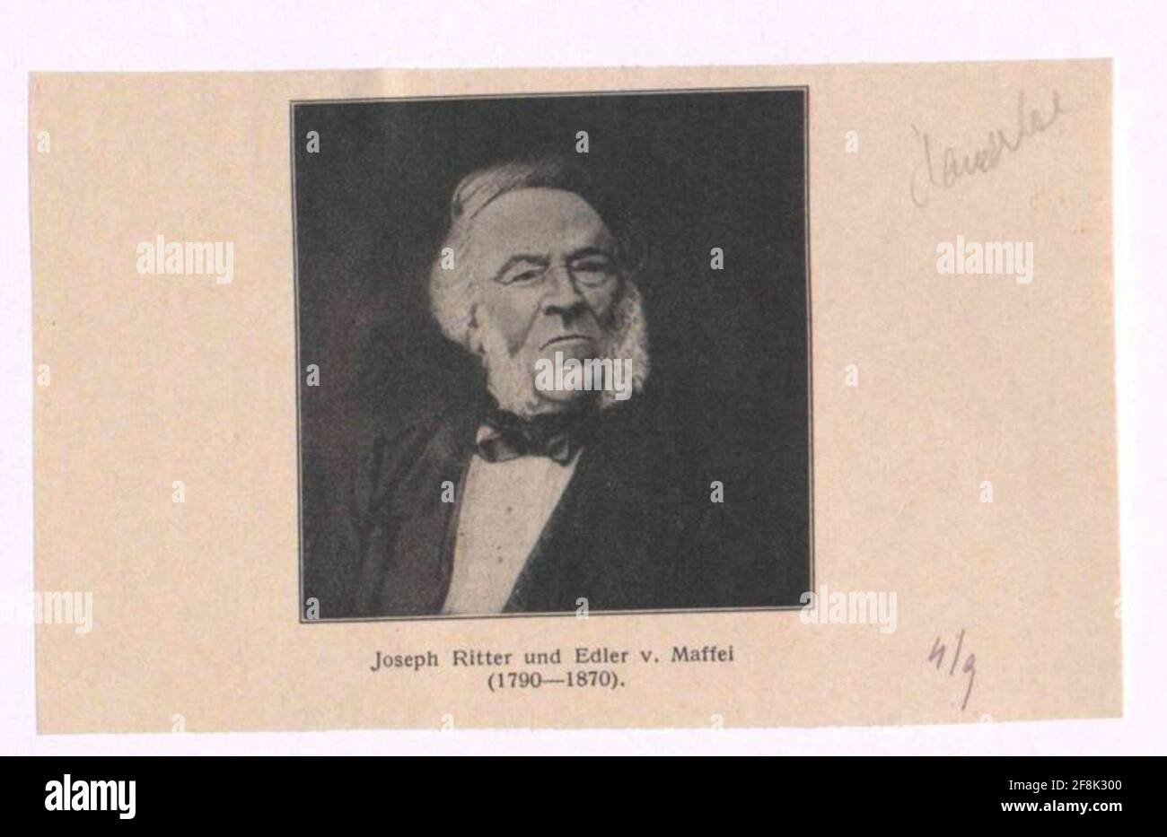 Maffei, Joseph Anton Knight and noble of Stock Photo - Alamy